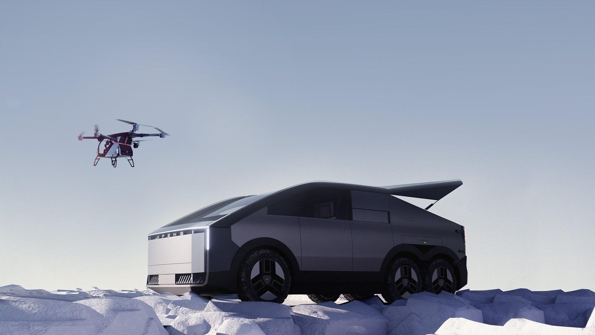Xpeng unveils the Land Aircraft Carrier, a hybrid terrestrial and ...