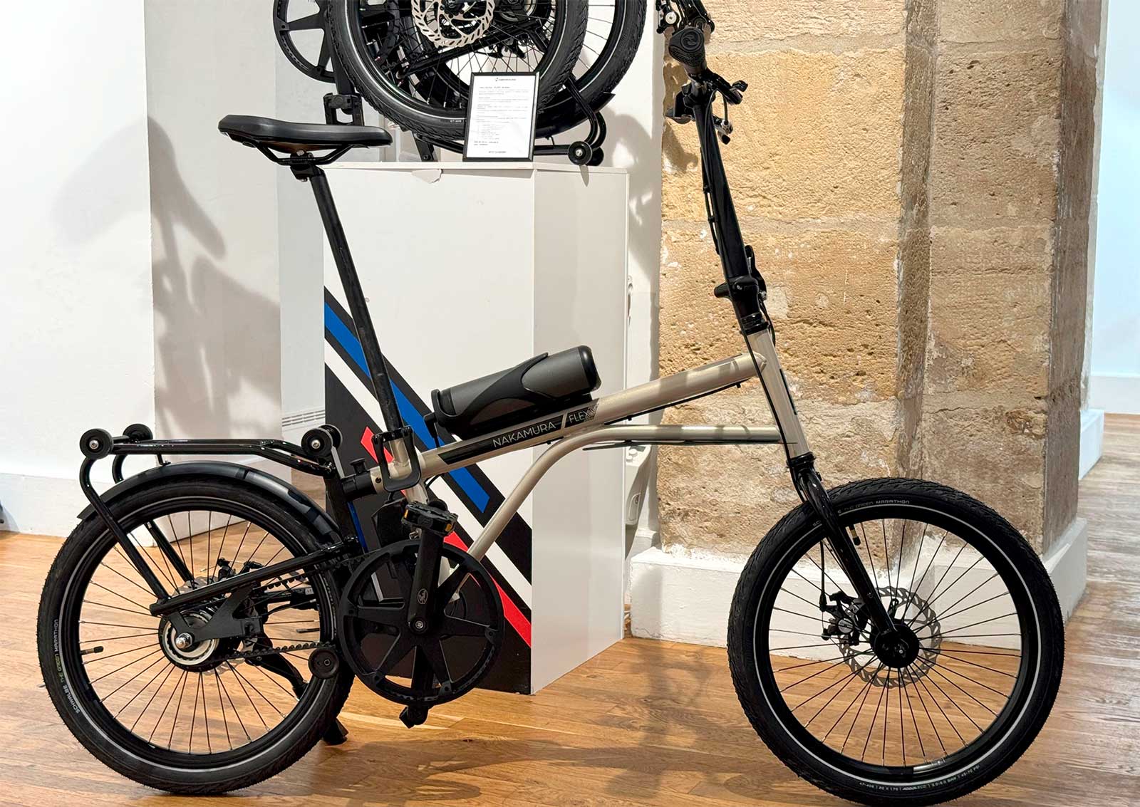 Nakamura Flexy Boost: Intersport's new electric folding bike with a steel frame made in France