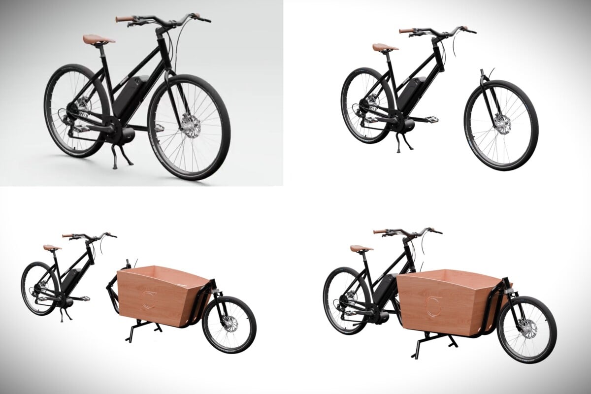 Gambade: an electric bike that can be transformed into a cargo bike in ...